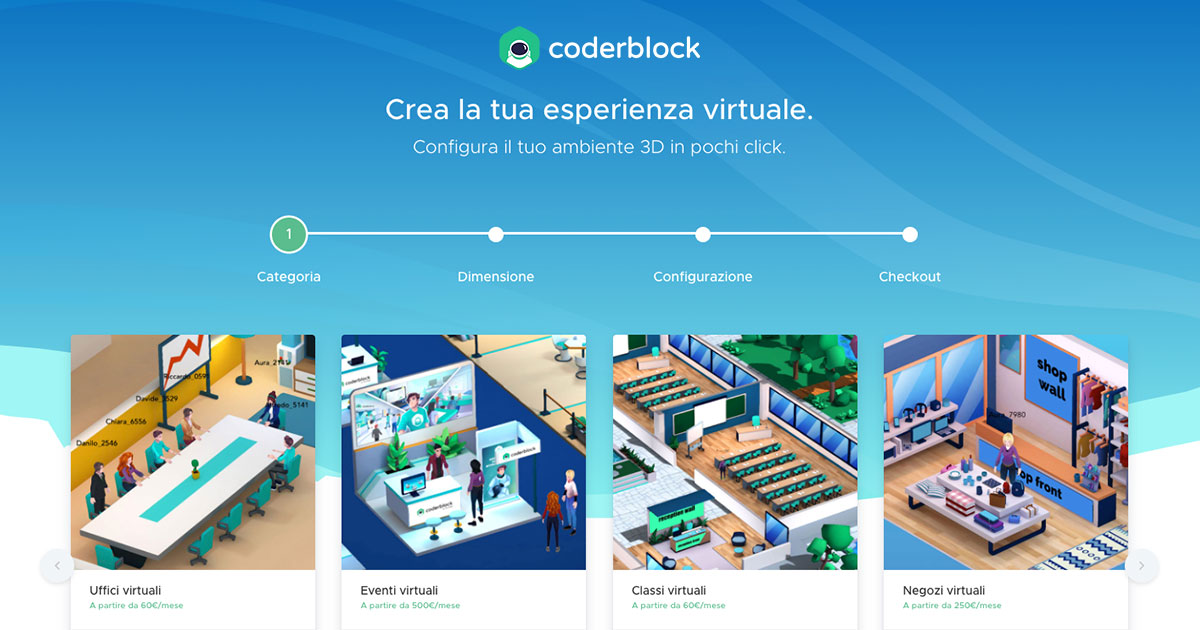 Crea la tua esperienza virtuale in pochi click | Coderblock